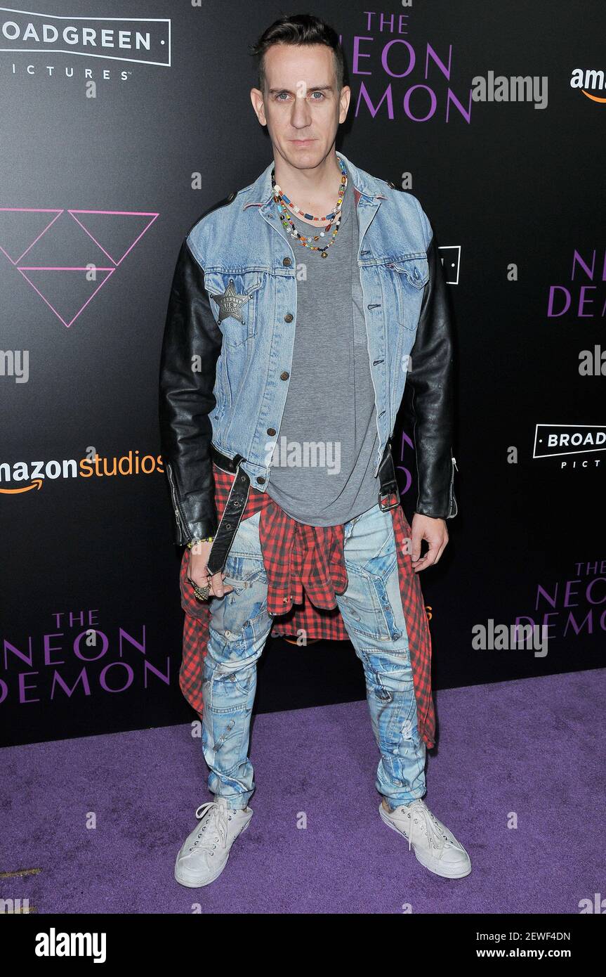 Jeremy Scott arrives at "The Neon Demon" Los Angeles Premiere held at ...