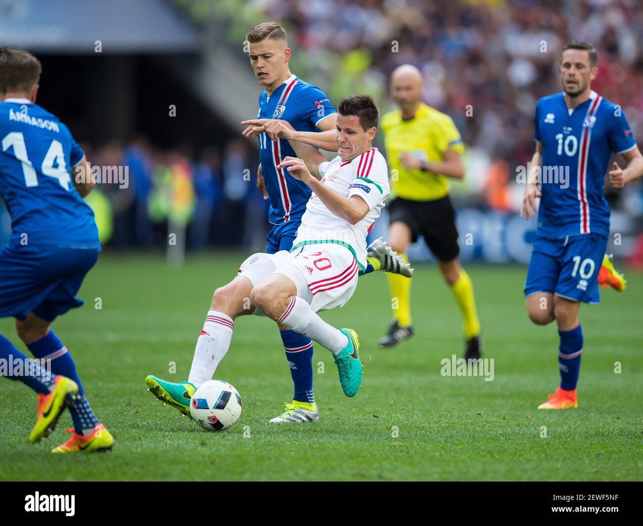 16.06.2016, Marsylia, Stade Velodrome, UEFA Euro 2016, Islandia - Wegry ...