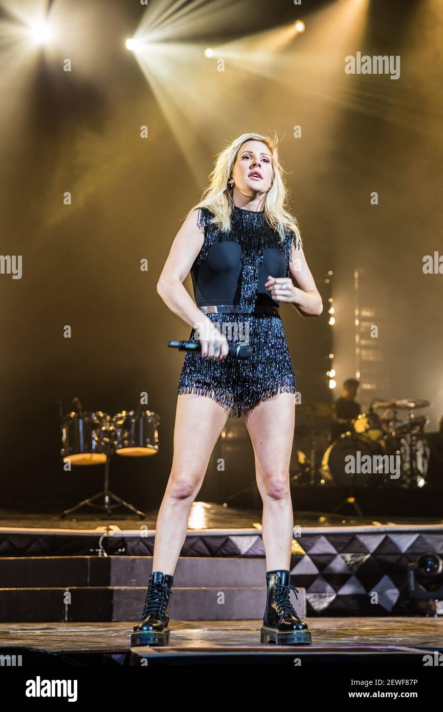 Singer Ellie Goulding performs live on stage on the final night of the ...