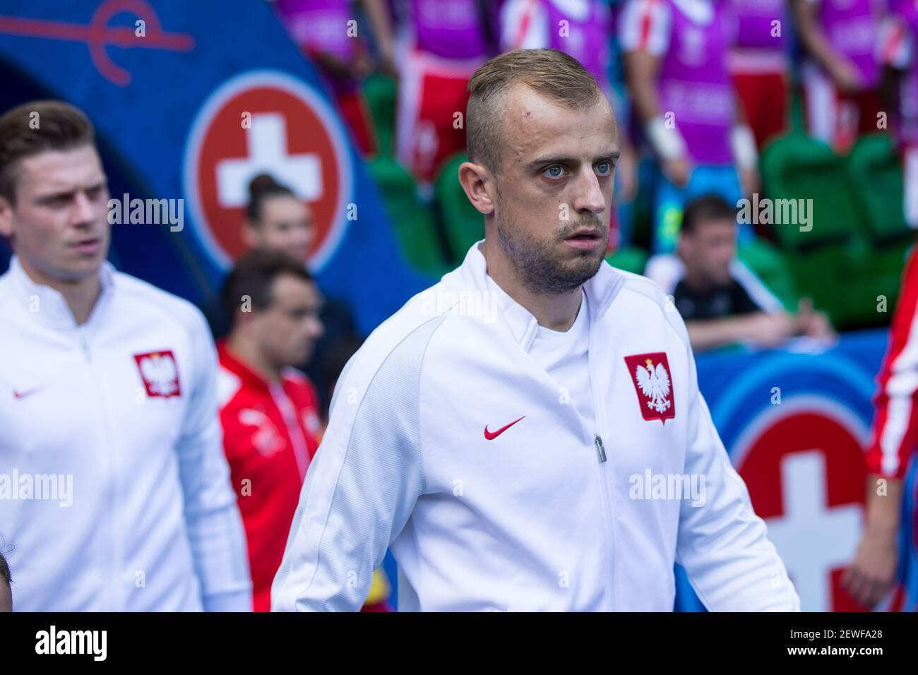 25.06.2016, Saint-Etienne, Kamil Grosicki (Polska), Switzerland ...