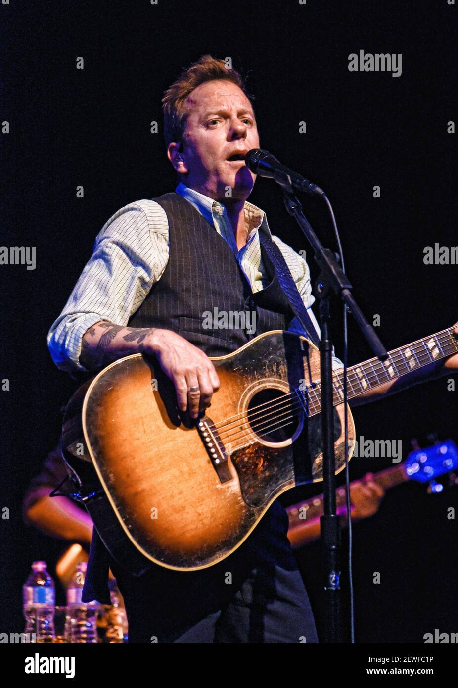 Kiefer Sutherland performs on stage during his Not Enough Whiskey Tour ...