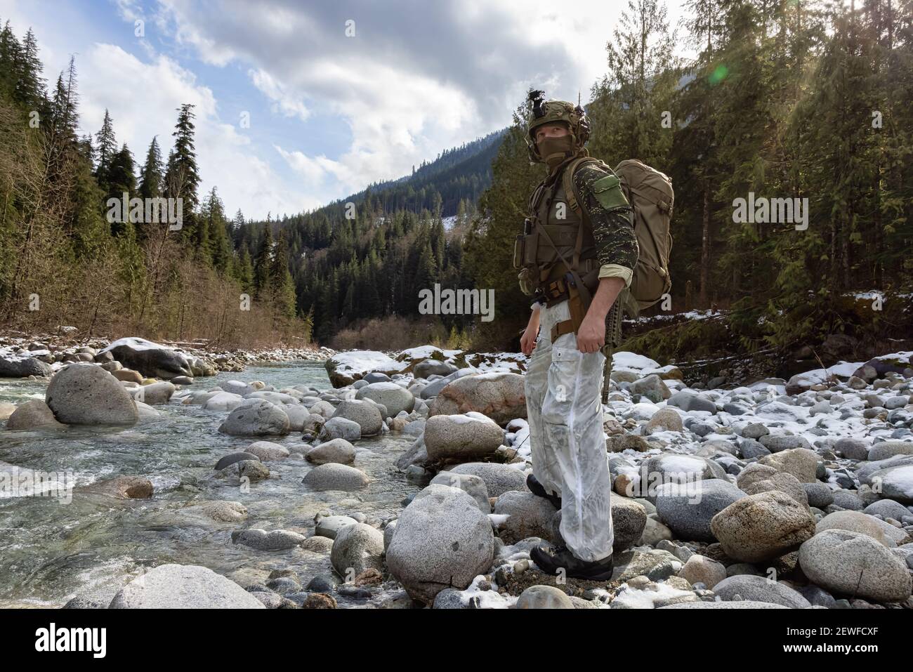 Army Man wearing Tactical Uniform Stock Photo - Alamy