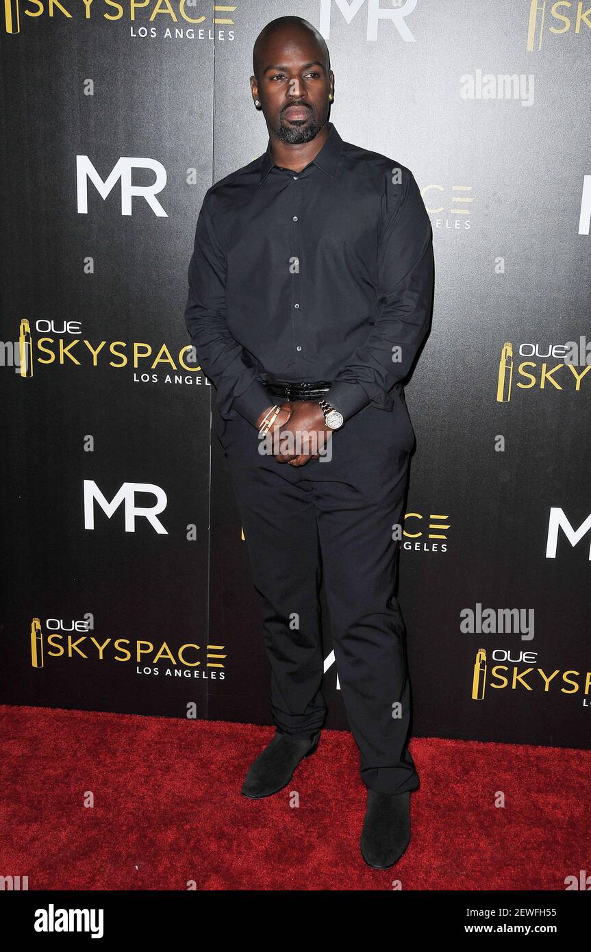 Corey Gamble arrives at the OUE SKYSPACE LA Launch held at the US Bank ...