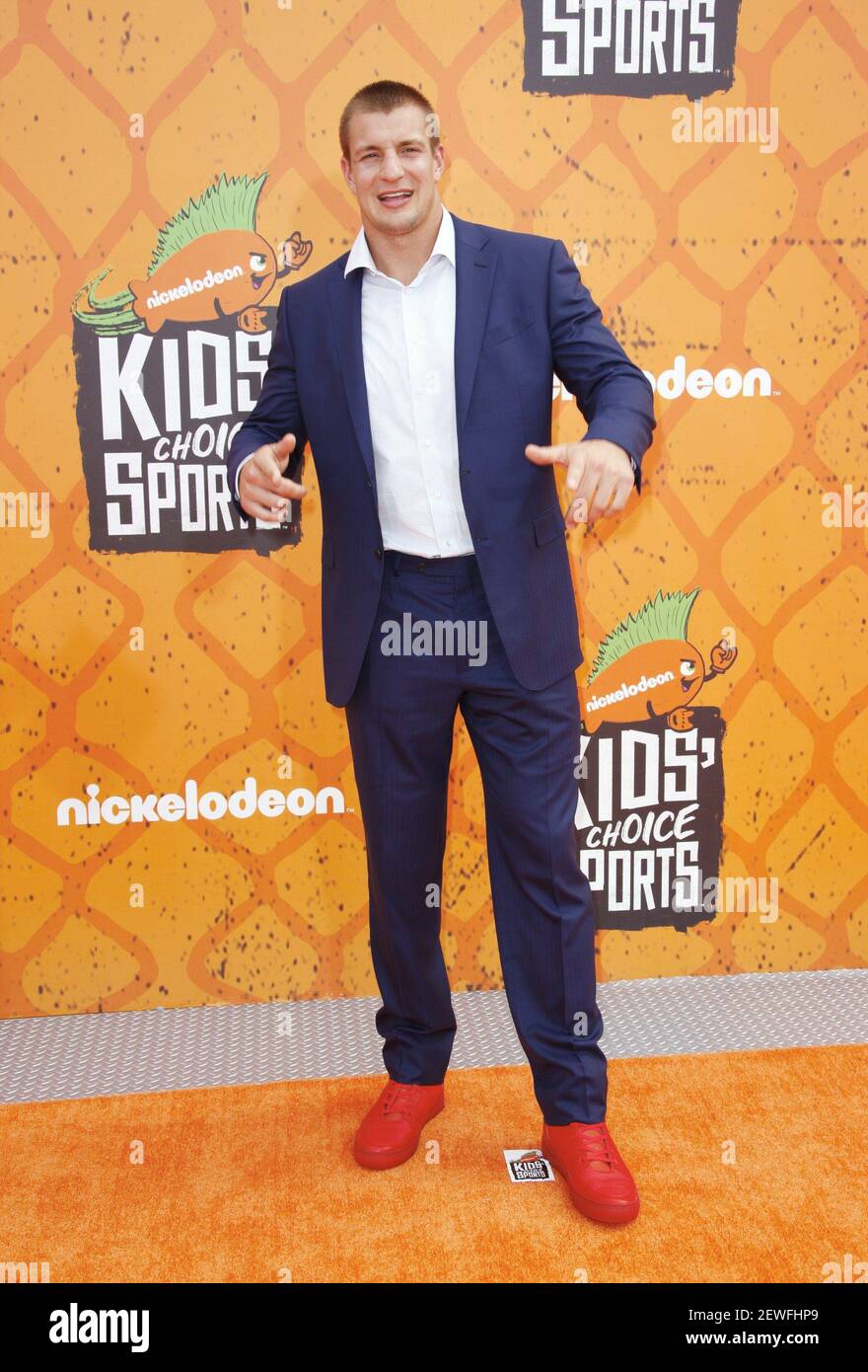 NFL player Rob Gronkowski attends the Nickelodeon Kids' Choice Sports ...