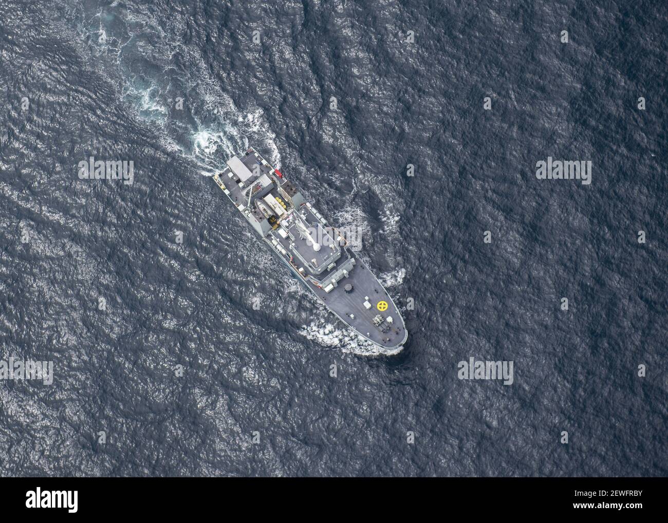 The Royal Canadian Navy coastal defense vessel HMCS Yellowknife (MM 706 ...