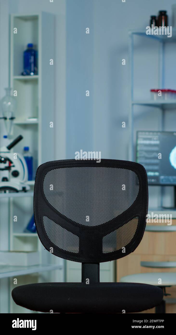 Neurological laboratory with nobody in it modernly equipped prepared ...