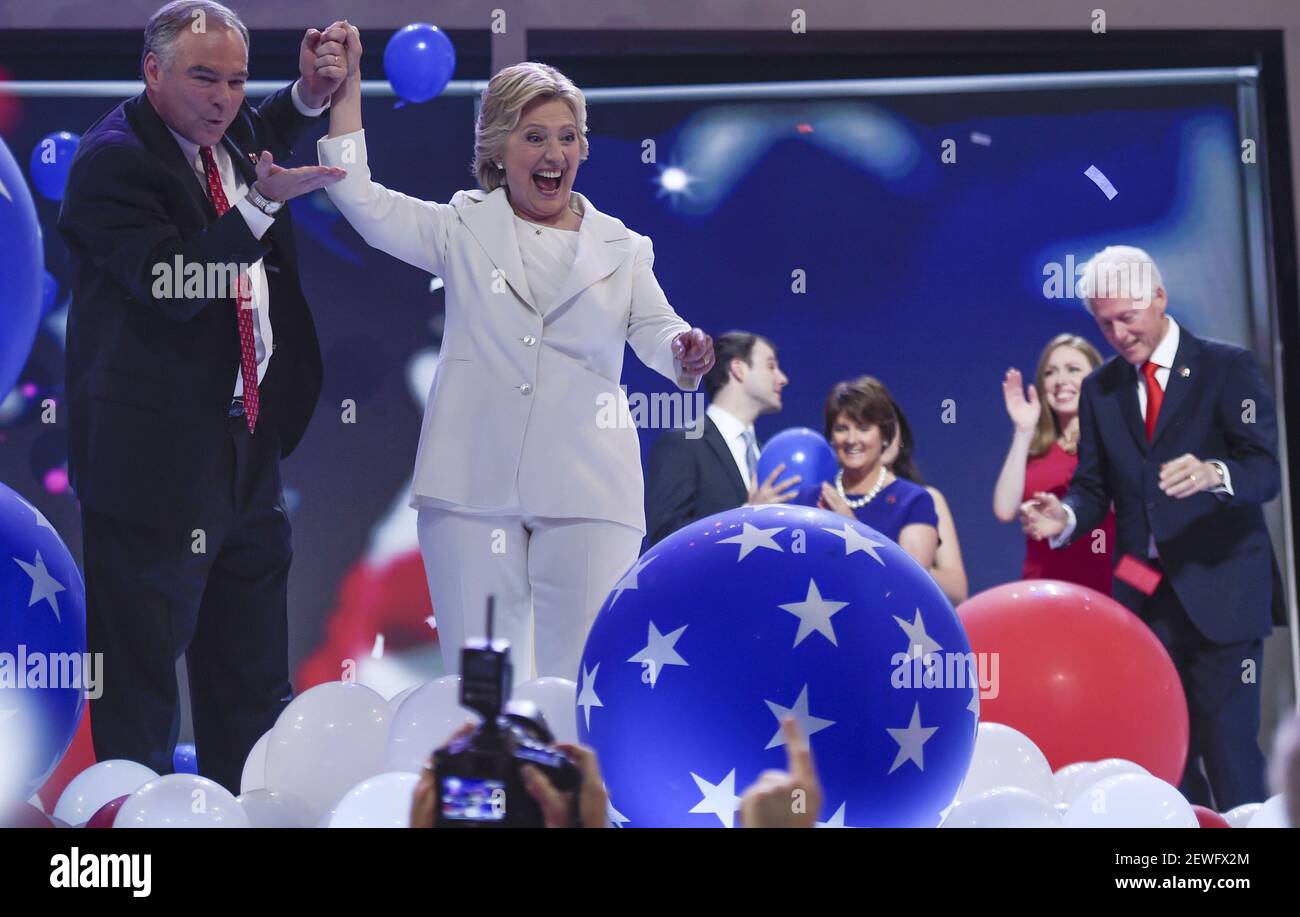 Democratic Presidential candidate Hillary Clinton and US Vice ...