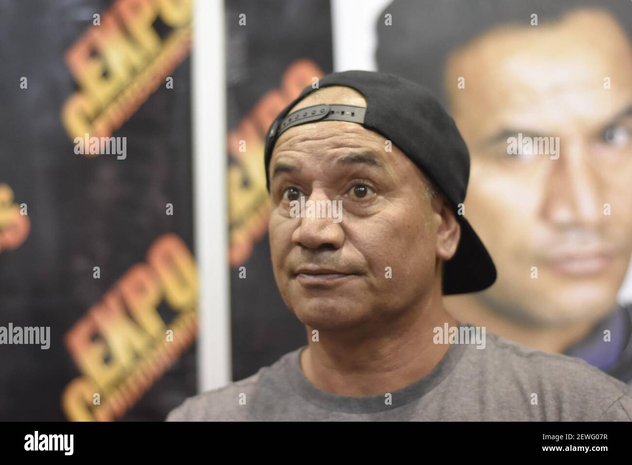 New Zealander actor Temuera Morrison sign autographs during the first day of 'Annual Collectors ...
