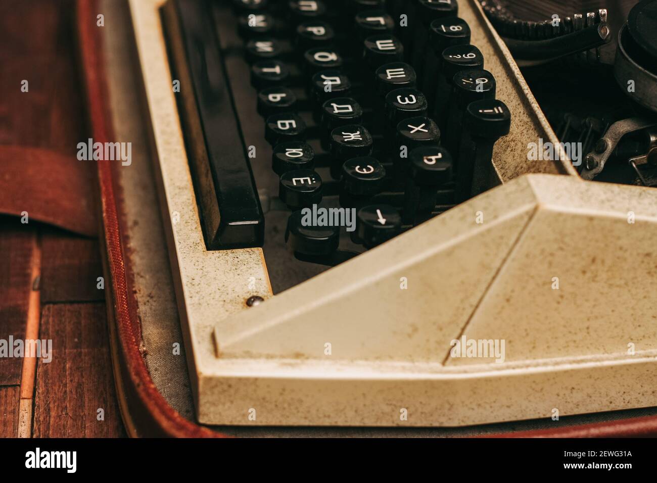 vintage journalist typewriter retro style nostalgia technology Stock ...