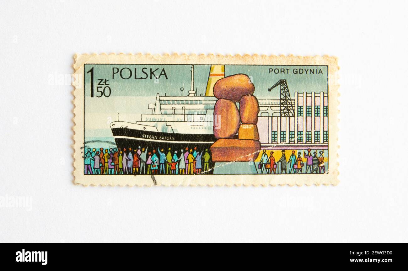 Poland postage stamp hi-res stock photography and images - Alamy