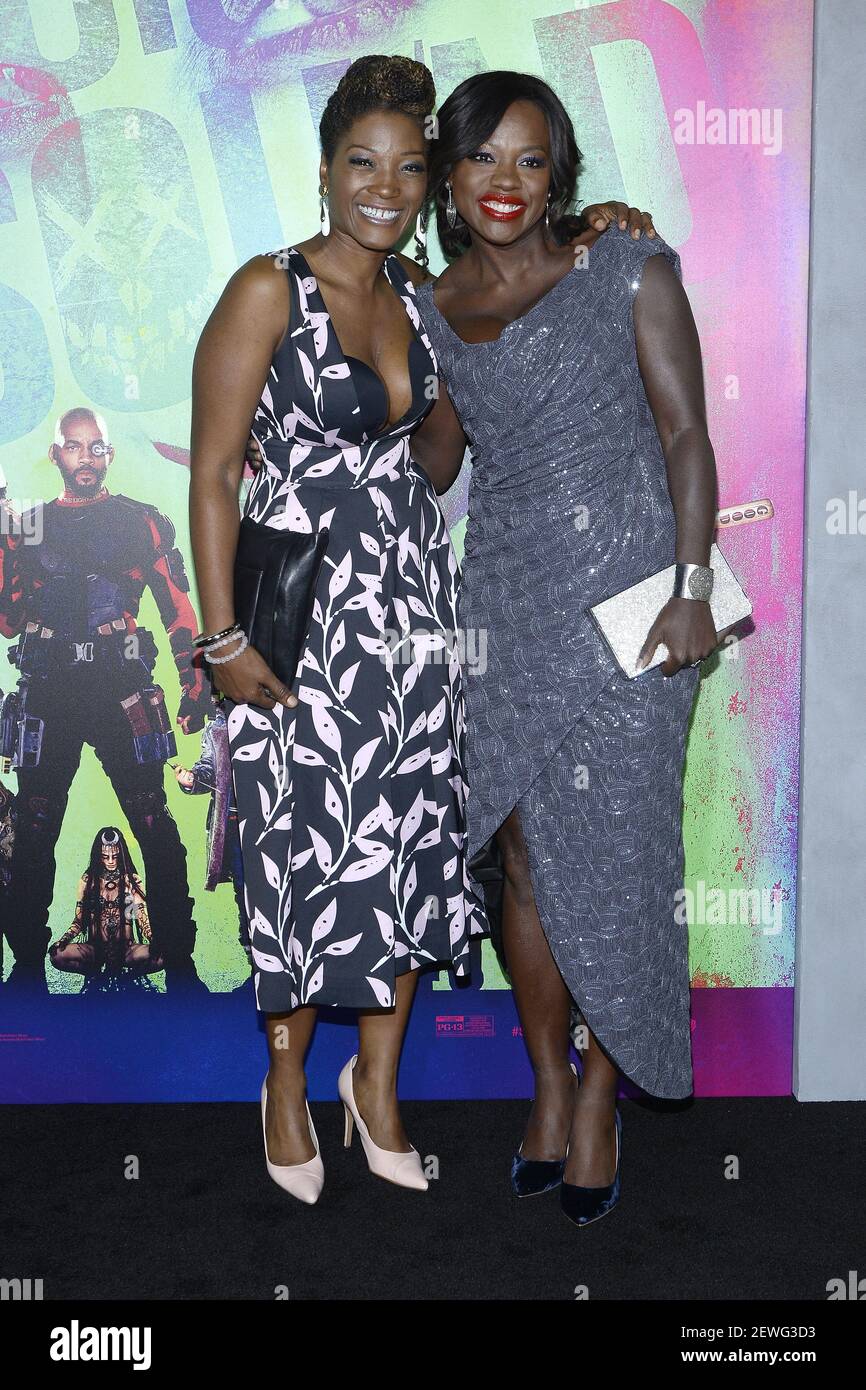 (L-R) Yolonda Ross and Viola Davis attend the "Suicide Squad"" world ...