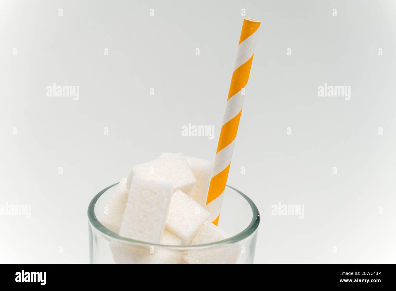 sugar cubes in a glass with a straw calories cocktail glucose sweets ...