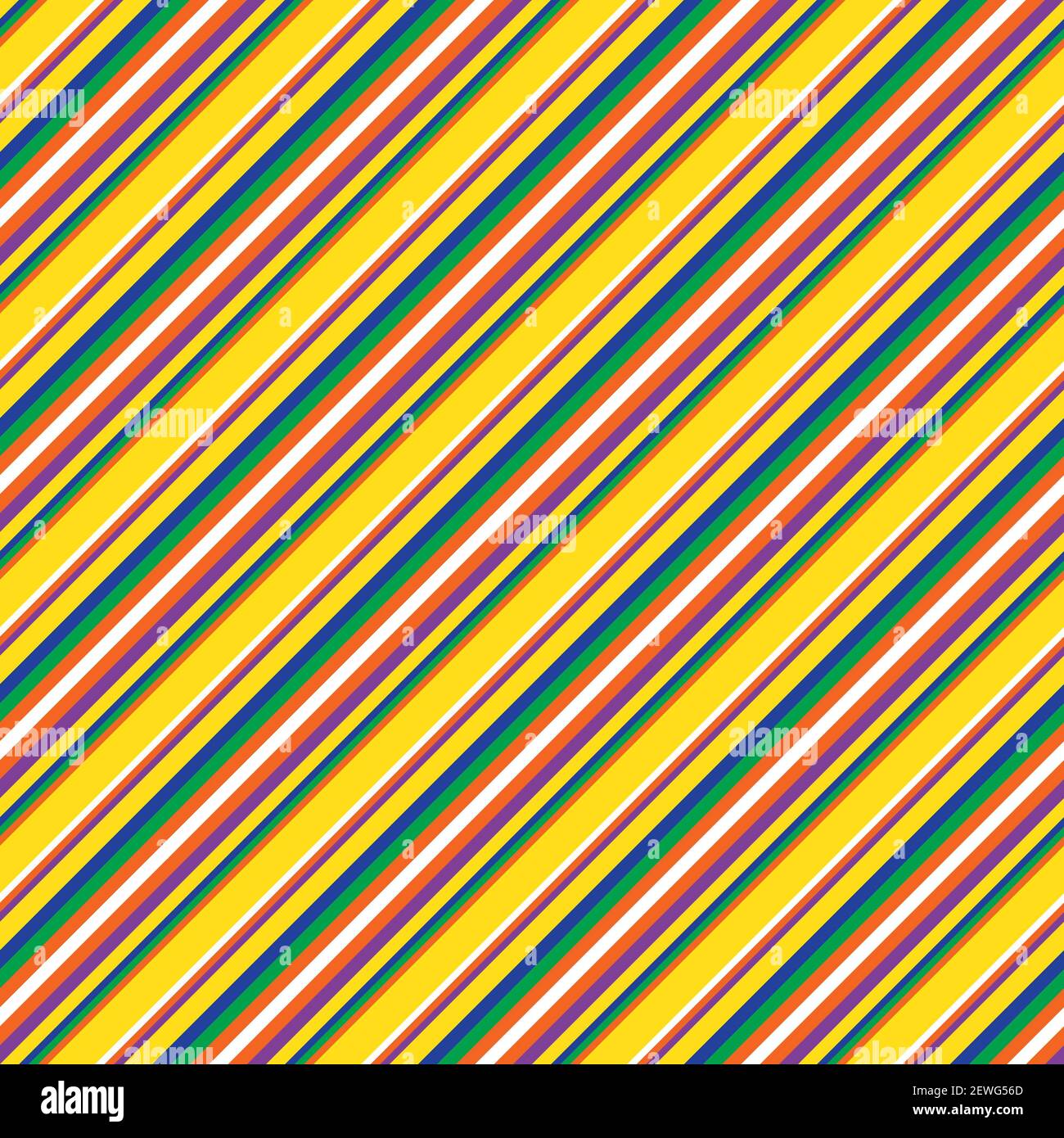 Rainbow diagonal striped seamless pattern background suitable for ...
