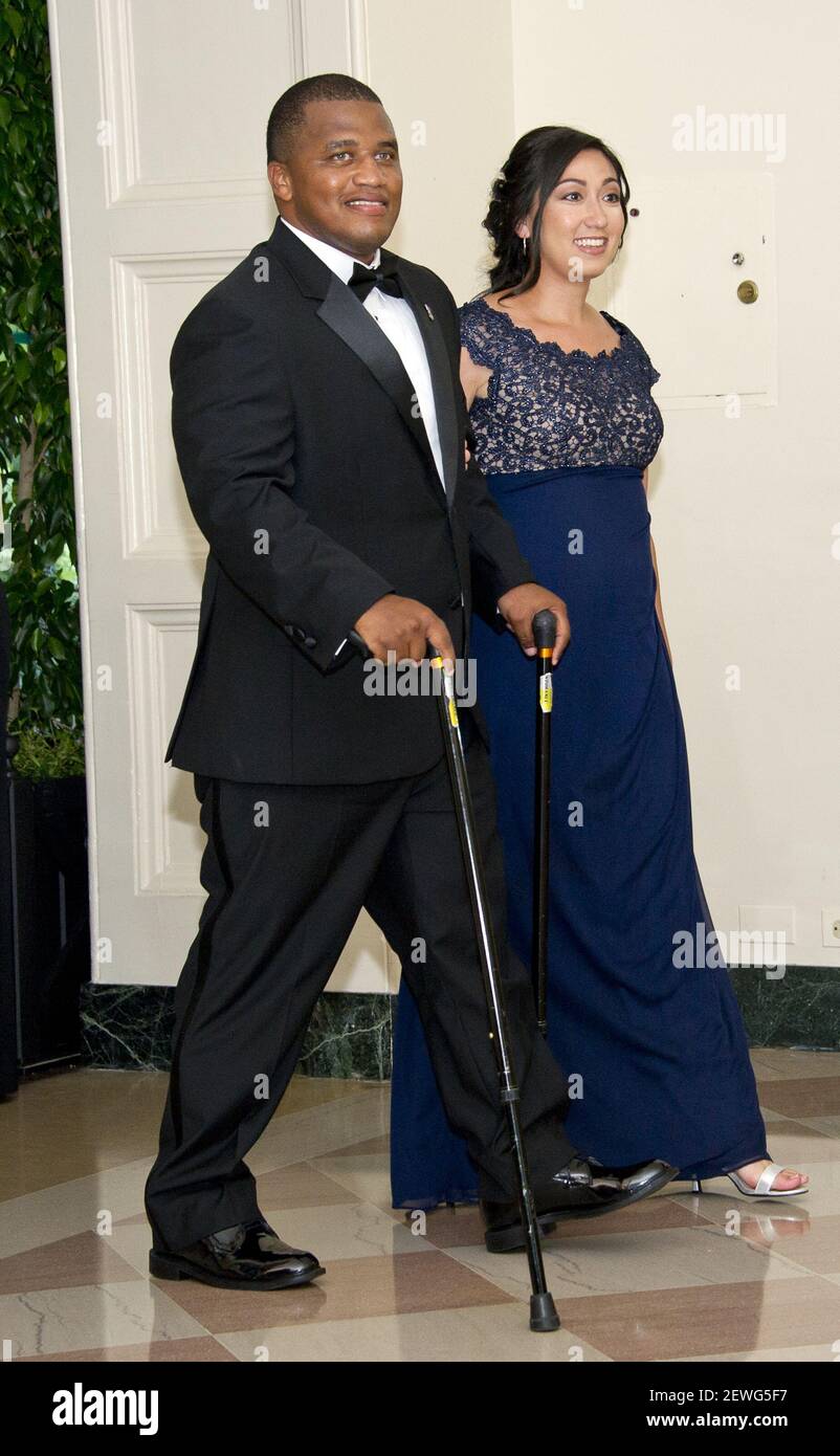 United States Army Major Jeremy Haynes and his wife US Army Reserves ...