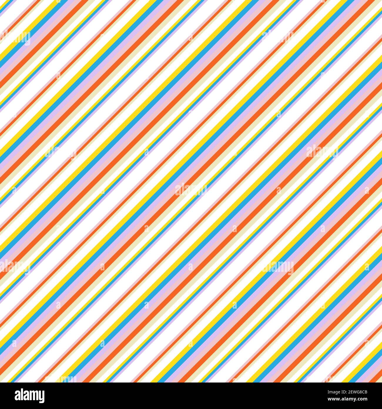 Rainbow diagonal striped seamless pattern background suitable for ...