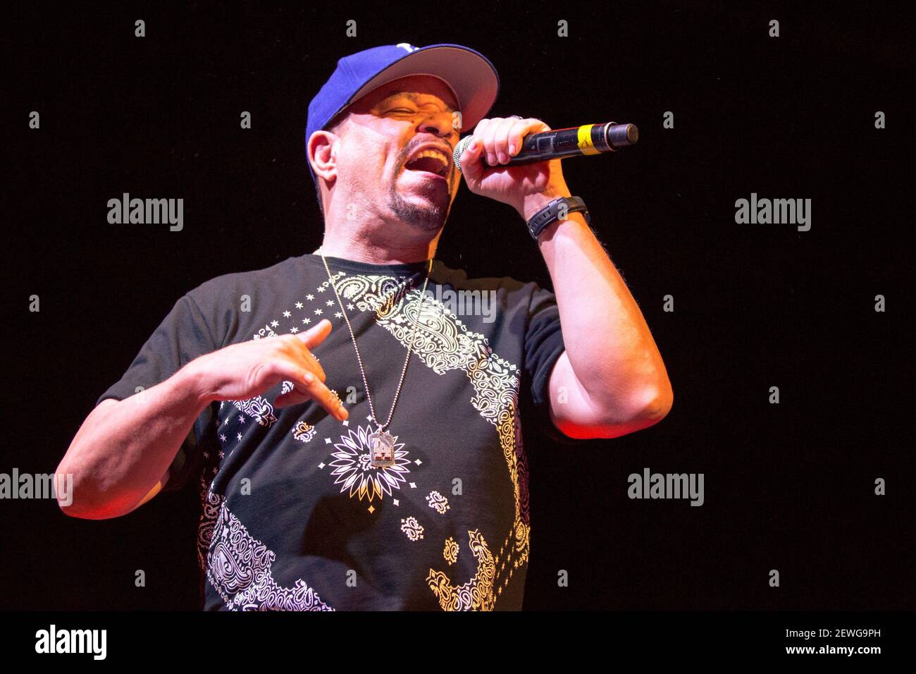 Rapper Ice-T (Tracy Lauren Marrow) at Hollywood Casino Amphitheater ...