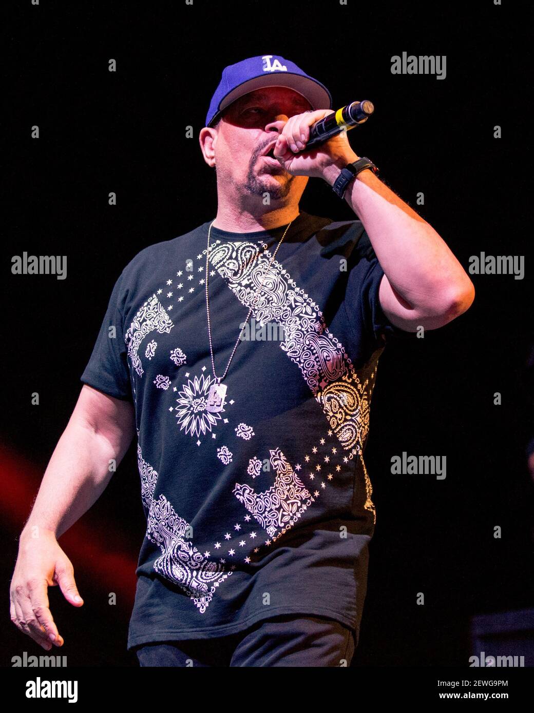 Rapper Ice-T (Tracy Lauren Marrow) at Hollywood Casino Amphitheater ...