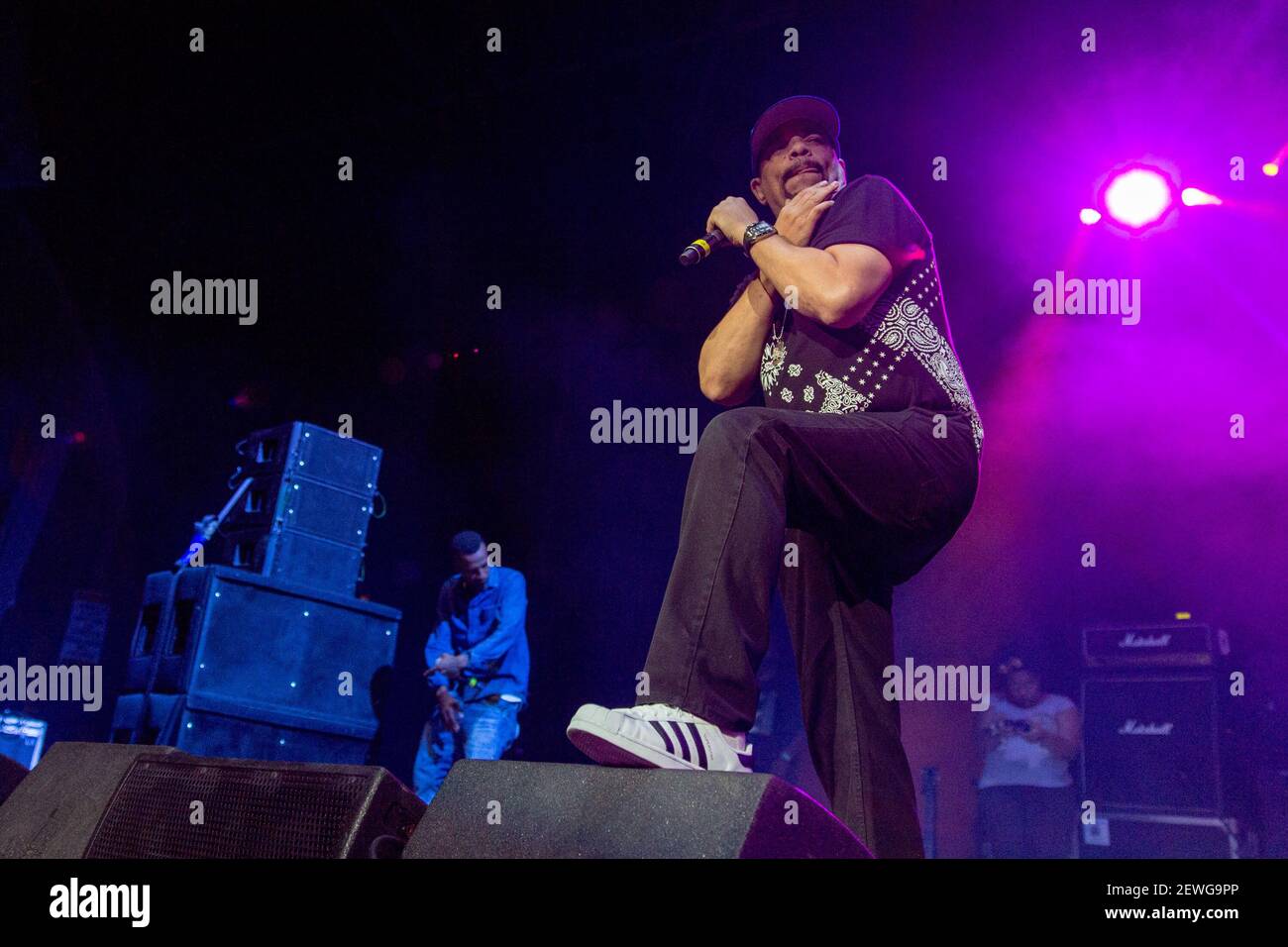 Rapper Ice-T (Tracy Lauren Marrow) at Hollywood Casino Amphitheater ...