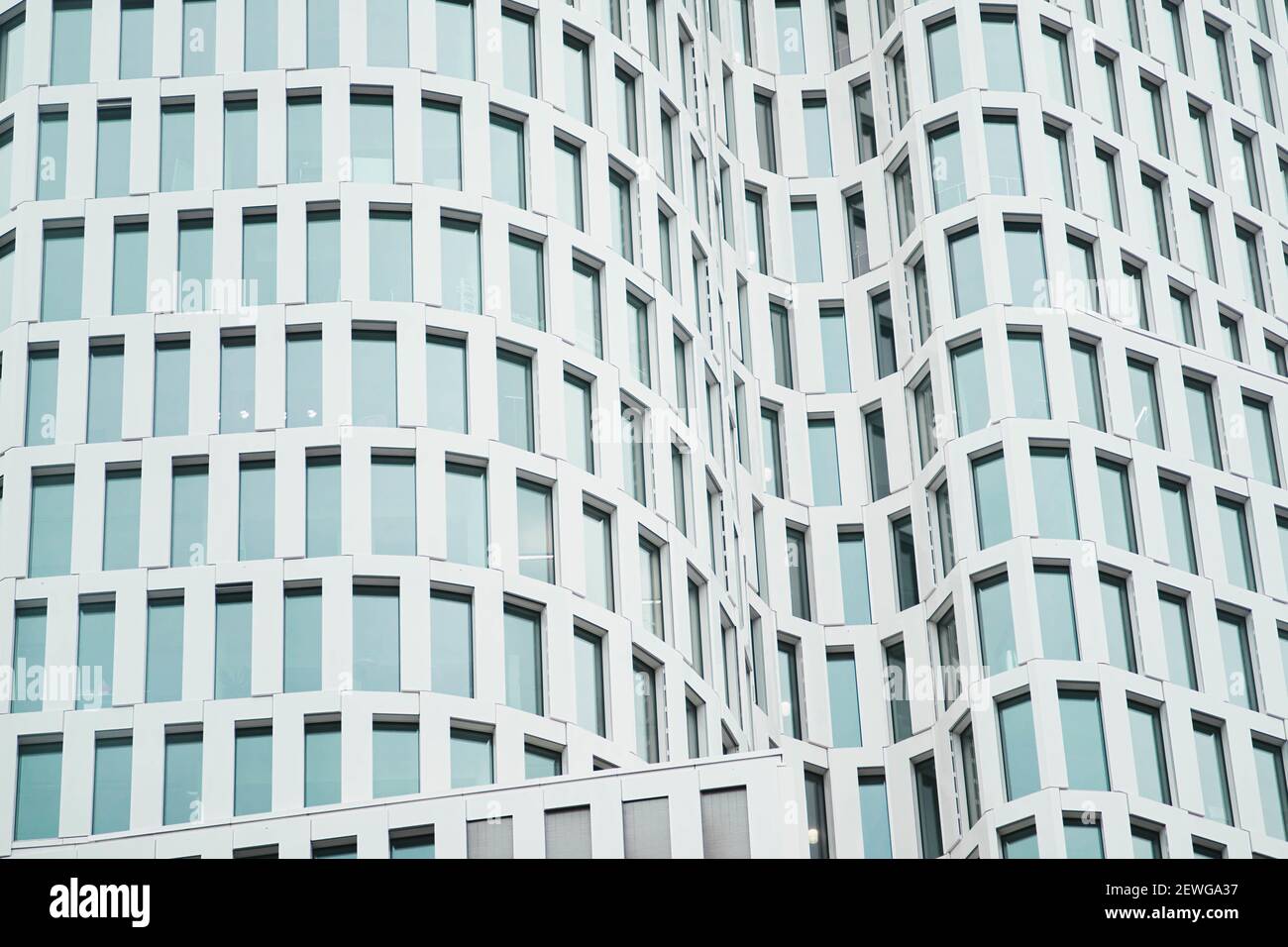 A modern contemporary high-rise building exterior details with abstract ...