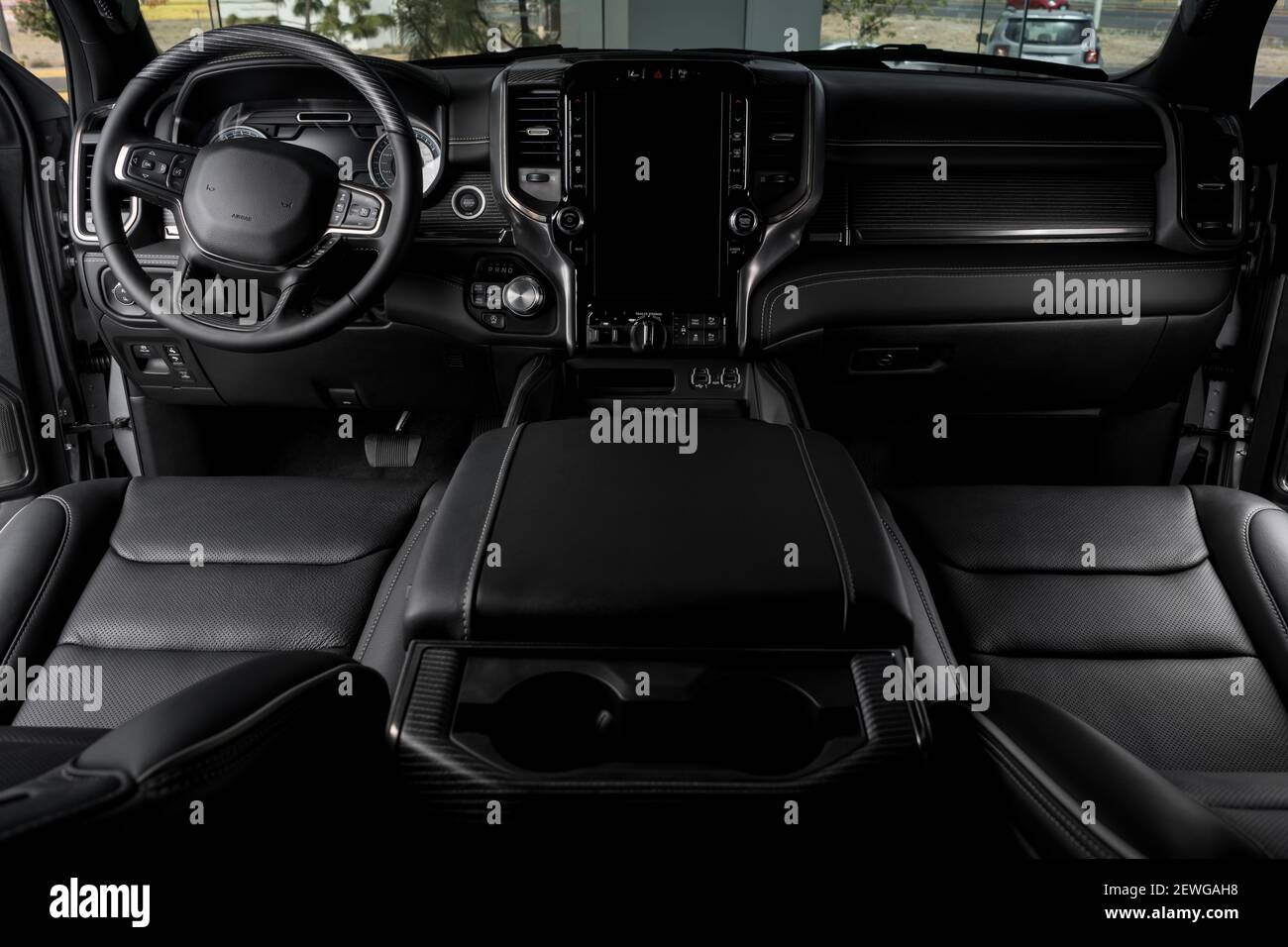 A view inside modern interiors of a car Stock Photo - Alamy