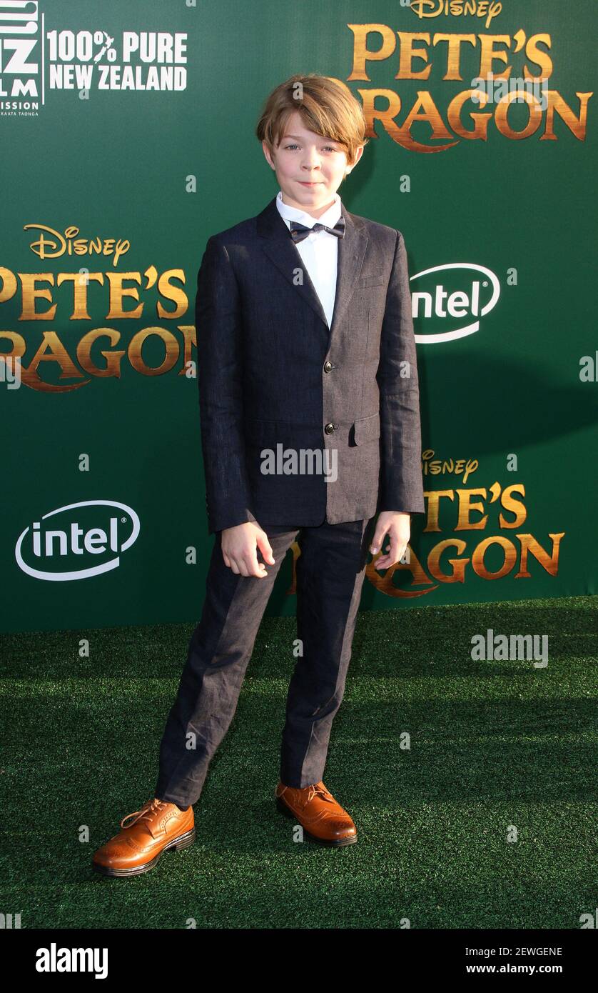 Oakes Fegley attending the Pete’s Dragon World Premiere held at El ...