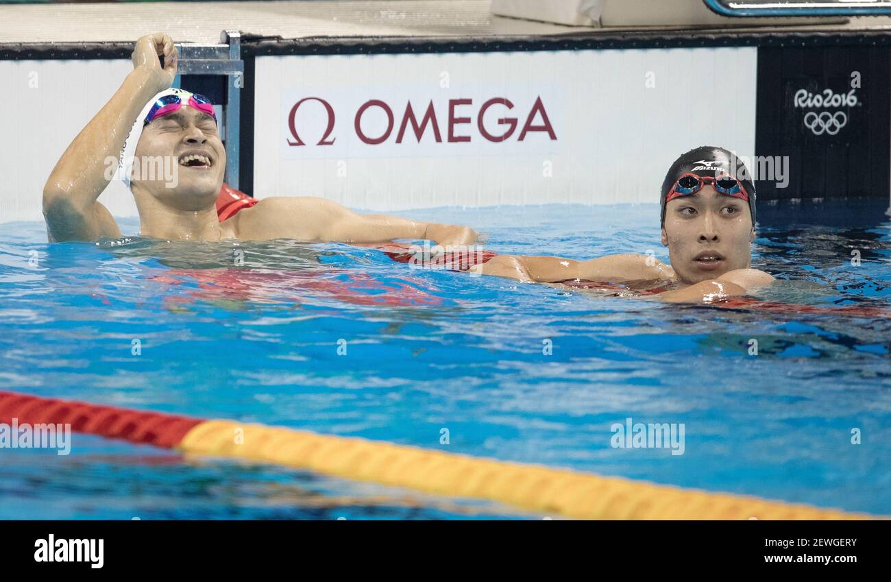 RIO DE JANEIRO, RJ - 08.08.2016: 2016 SWIMMING OLYMPICS - SUN Yang ...