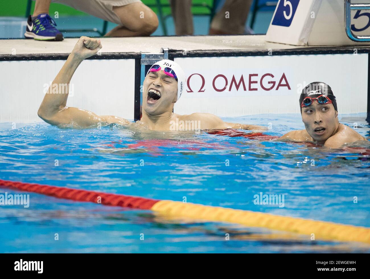 RIO DE JANEIRO, RJ - 08.08.2016: 2016 SWIMMING OLYMPICS - SUN Yang ...