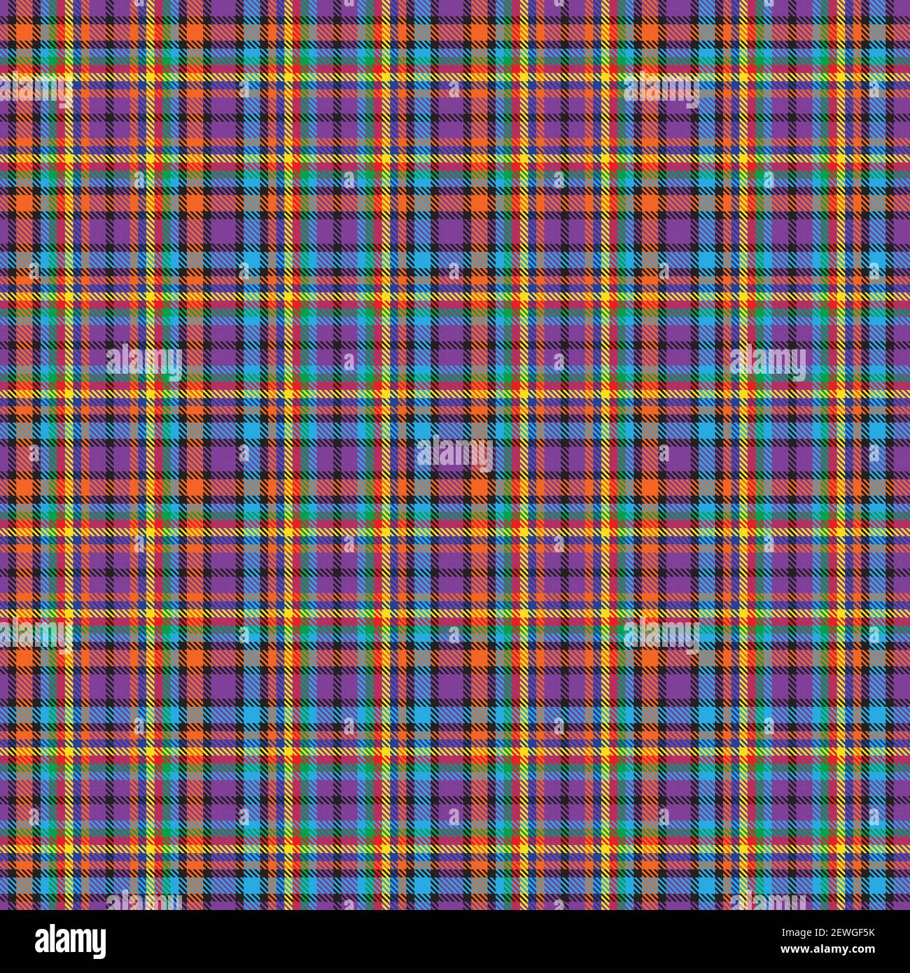 Rainbow Plaid, checkered, tartan seamless pattern suitable for fashion ...