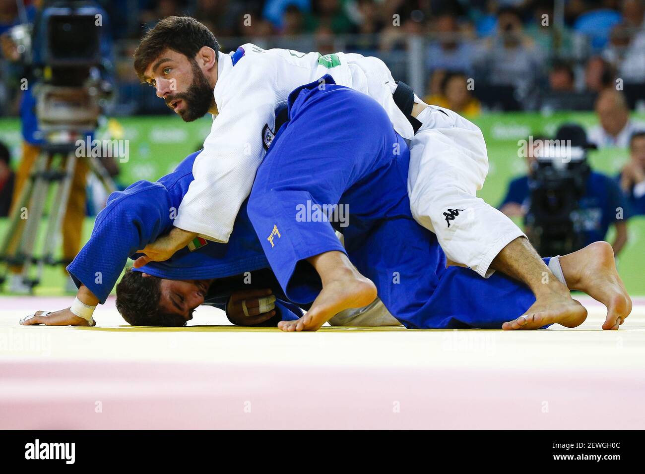 RIO DE JANEIRO, RJ - 09.08.2016: OLYMPICS 2016 JUDO - The Italian judoka Marconcini wins in the ...