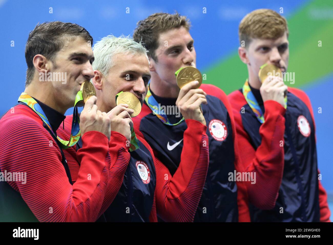 RIO DE JANEIRO, RJ - 10.08.2016: 2016 SWIMMING OLYMPICS - gold medalist ...