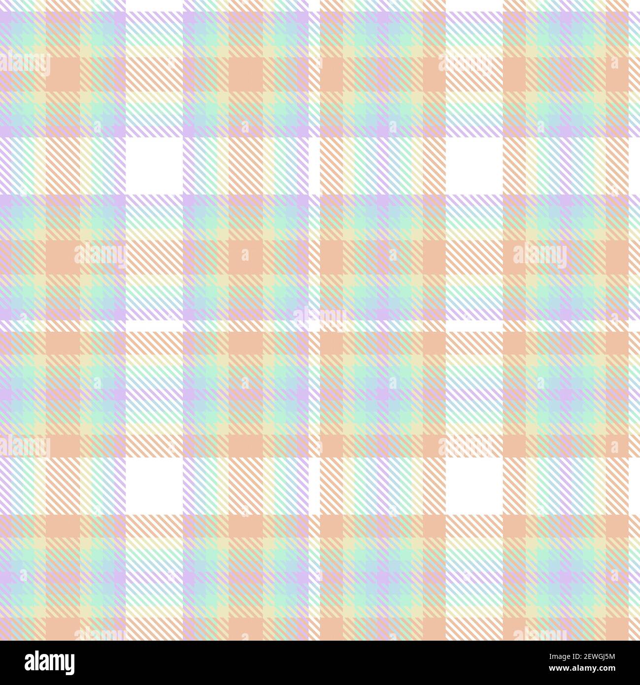Rainbow Pastel Plaid seamless pattern for fashion textiles and graphics ...