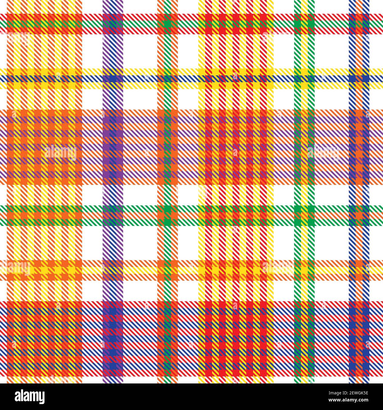 Rainbow Pastel Plaid seamless pattern for fashion textiles and graphics ...