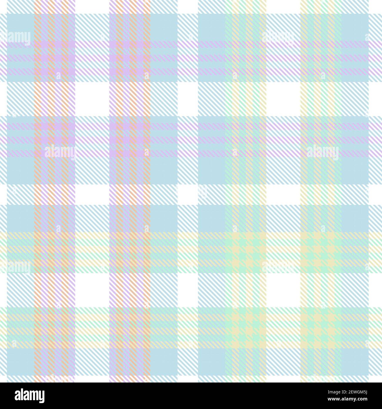 Rainbow Pastel Plaid seamless pattern for fashion textiles and graphics ...
