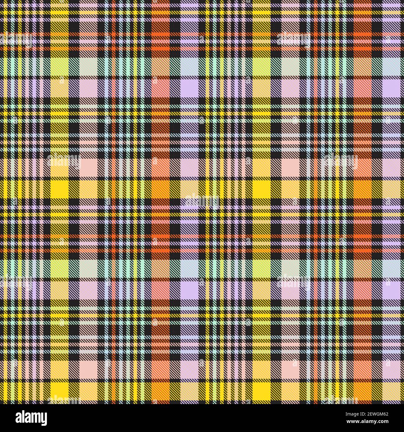 Rainbow Pastel Plaid seamless pattern for fashion textiles and graphics ...