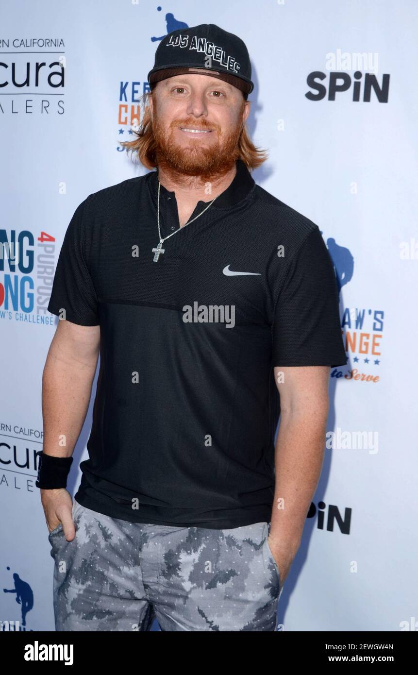 Justin Turner at Clayton Kershaw's Ping Pong 4 Purpose at the Dodger ...