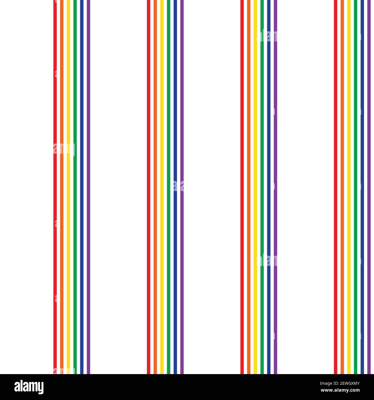 Rainbow vertical striped seamless pattern background suitable for ...