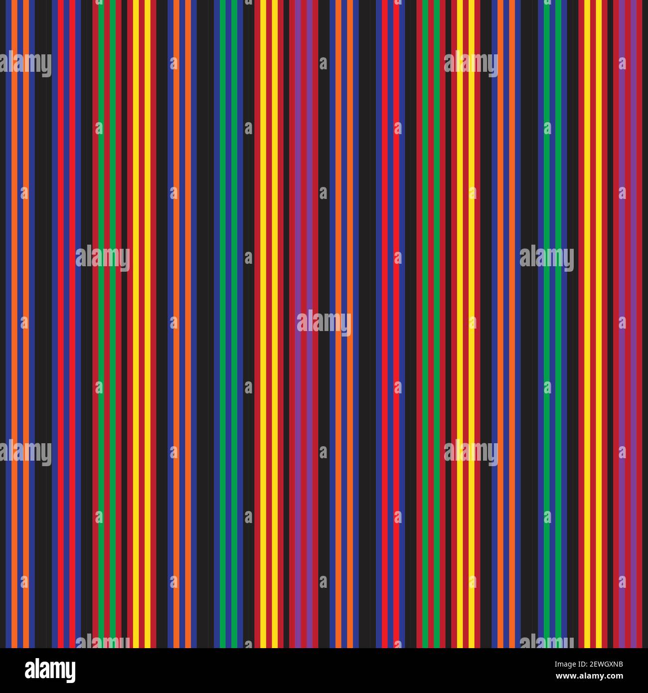 Rainbow vertical striped seamless pattern background suitable for ...