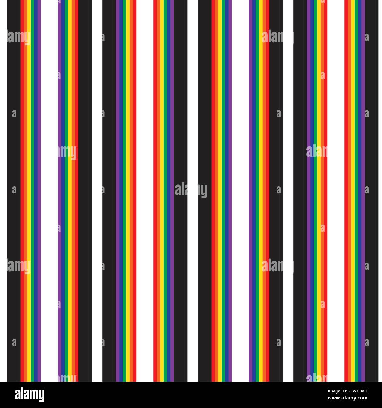 Rainbow vertical striped seamless pattern background suitable for ...