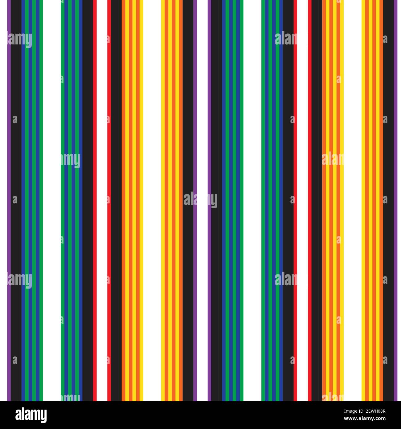 Rainbow vertical striped seamless pattern background suitable for ...