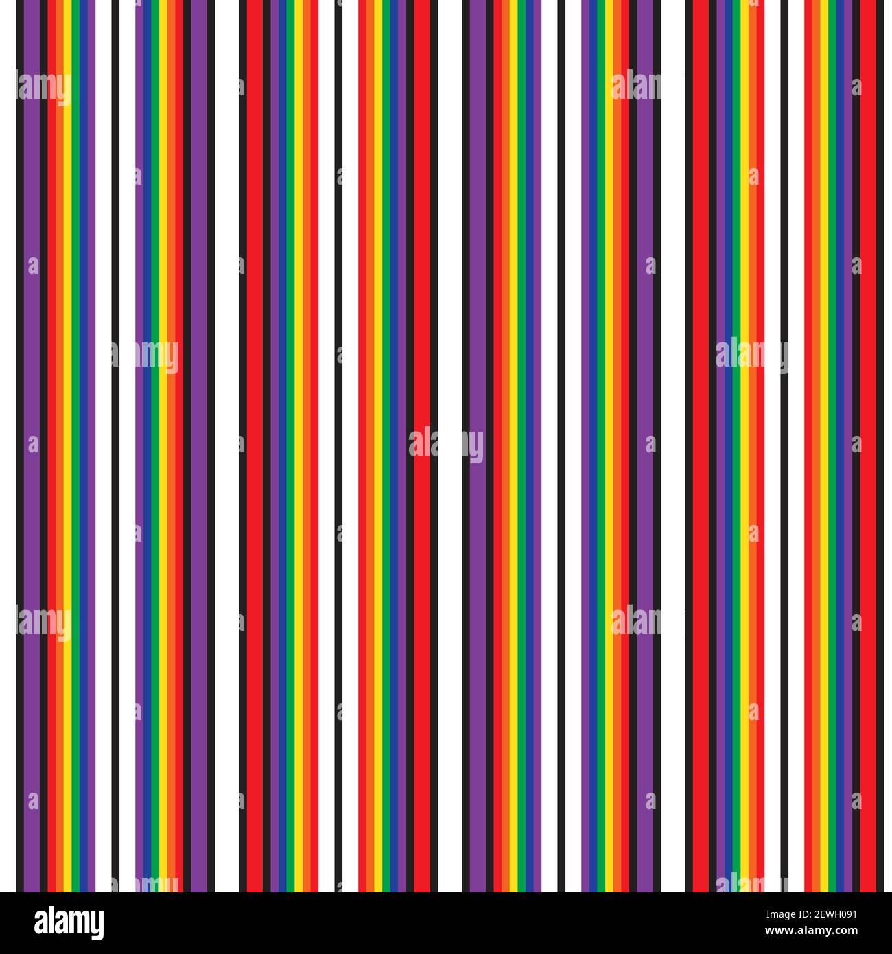 Rainbow vertical striped seamless pattern background suitable for ...