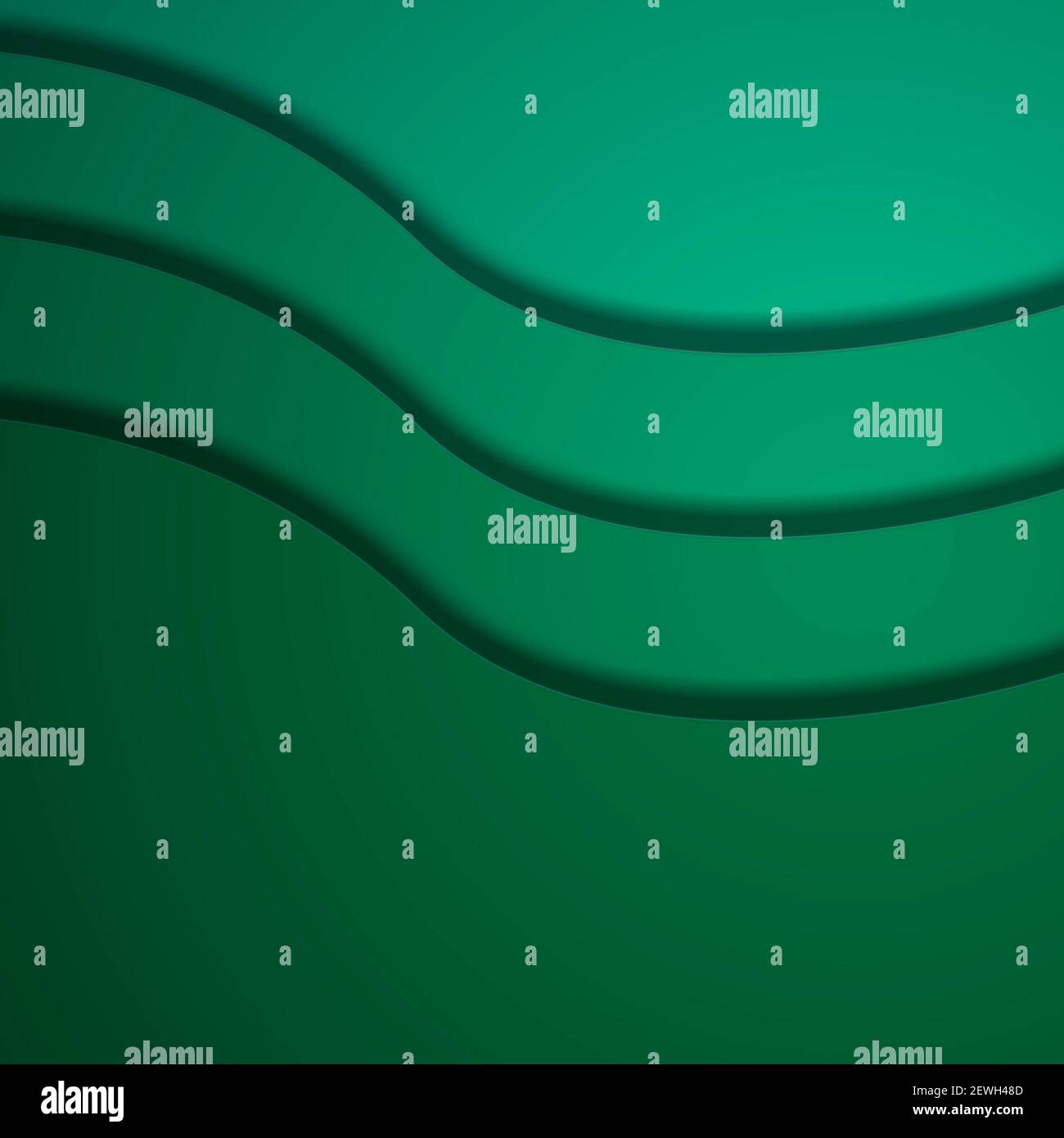 Green abstract wave illustration. Modern lines background Stock Photo ...