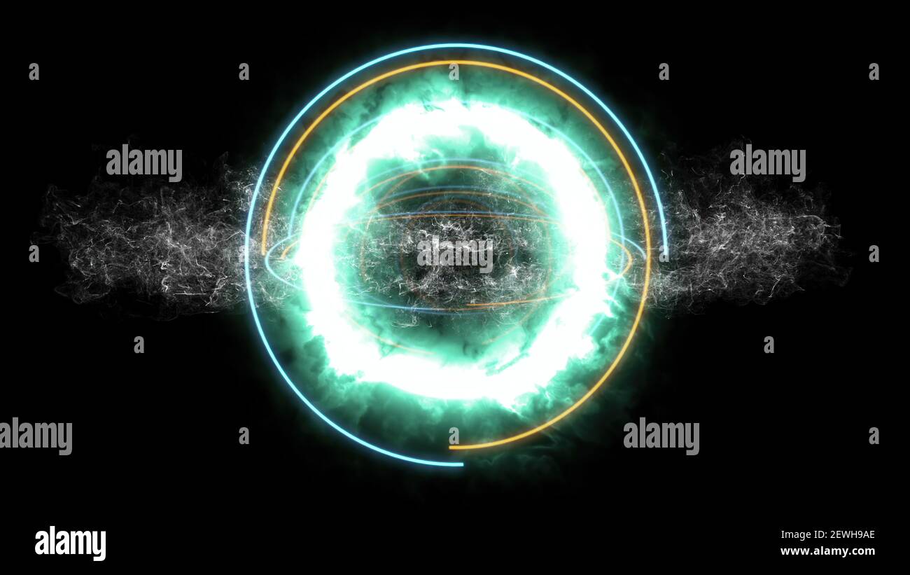 3D illustration - HUD Element in Hologram Style with light Stock Photo ...