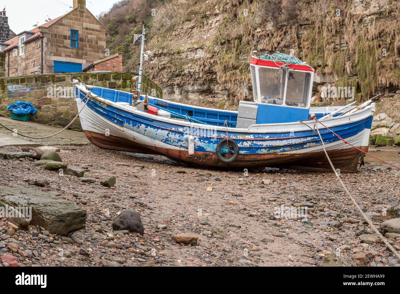 Yorkshire coble boat hi-res stock photography and images - Alamy