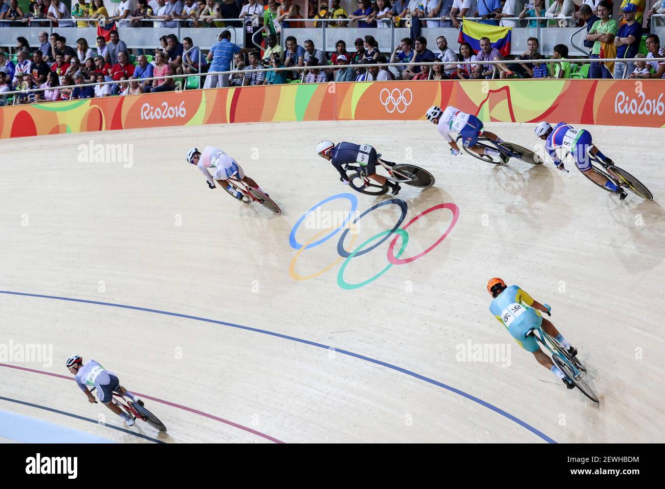 Omnium race male, points per race with 40km during the Olympic Track ...