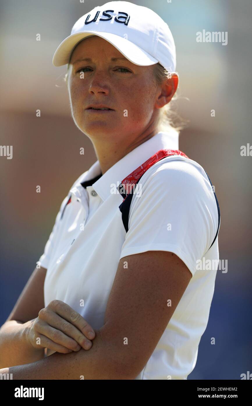 Stacy Lewis of the United States (USA) during the dispute at the Rio ...