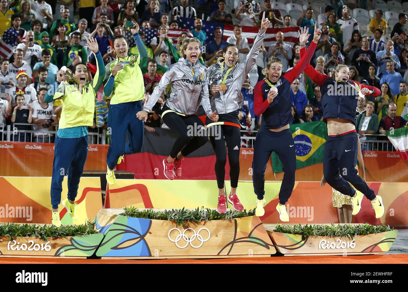RIO DE JANEIRO, RJ - 18.08.2016: OLYMPICS 2016 BEACH VOLLEYBALL ...