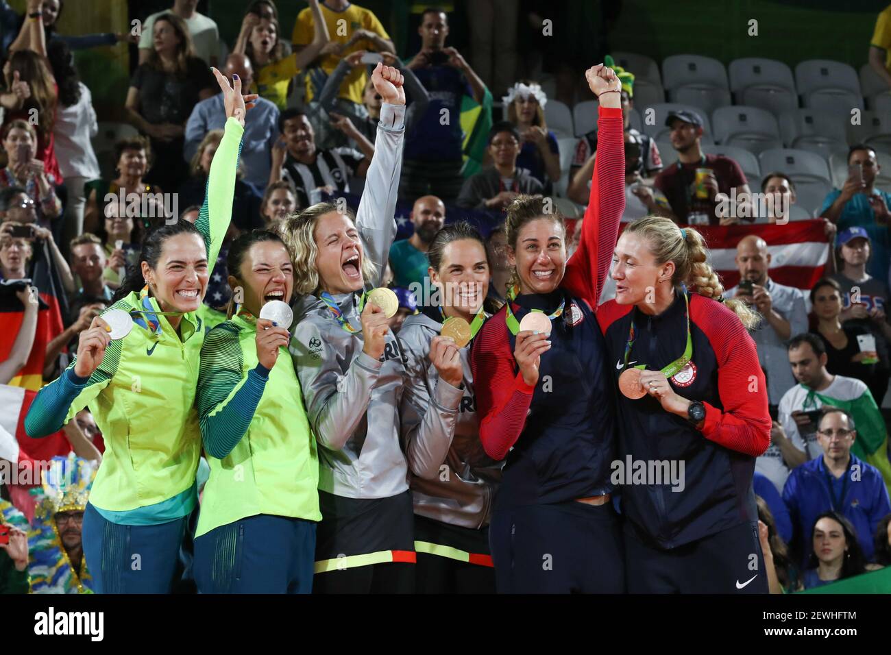 RIO DE JANEIRO, RJ - 18.08.2016: OLYMPICS 2016 BEACH VOLLEYBALL ...