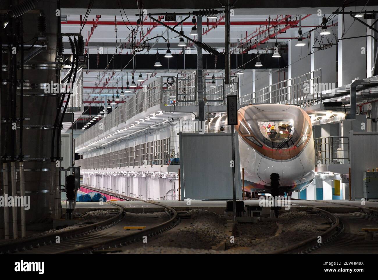Guangzhou, China's Guangdong Province. 3rd Mar, 2021. A train of the ...