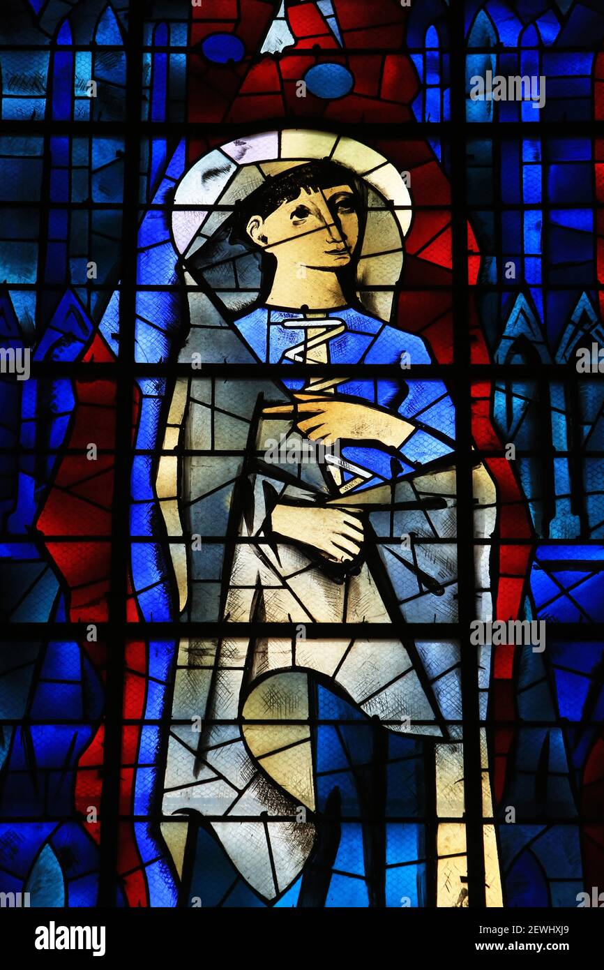 Saint joan arc church stained glass hi-res stock photography and images ...
