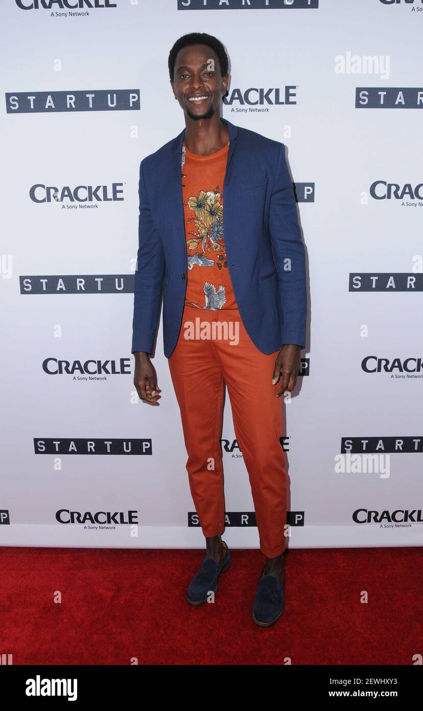 Edi Gathegi attending the Los Angeles Premiere of Crackle's "StartUp ...